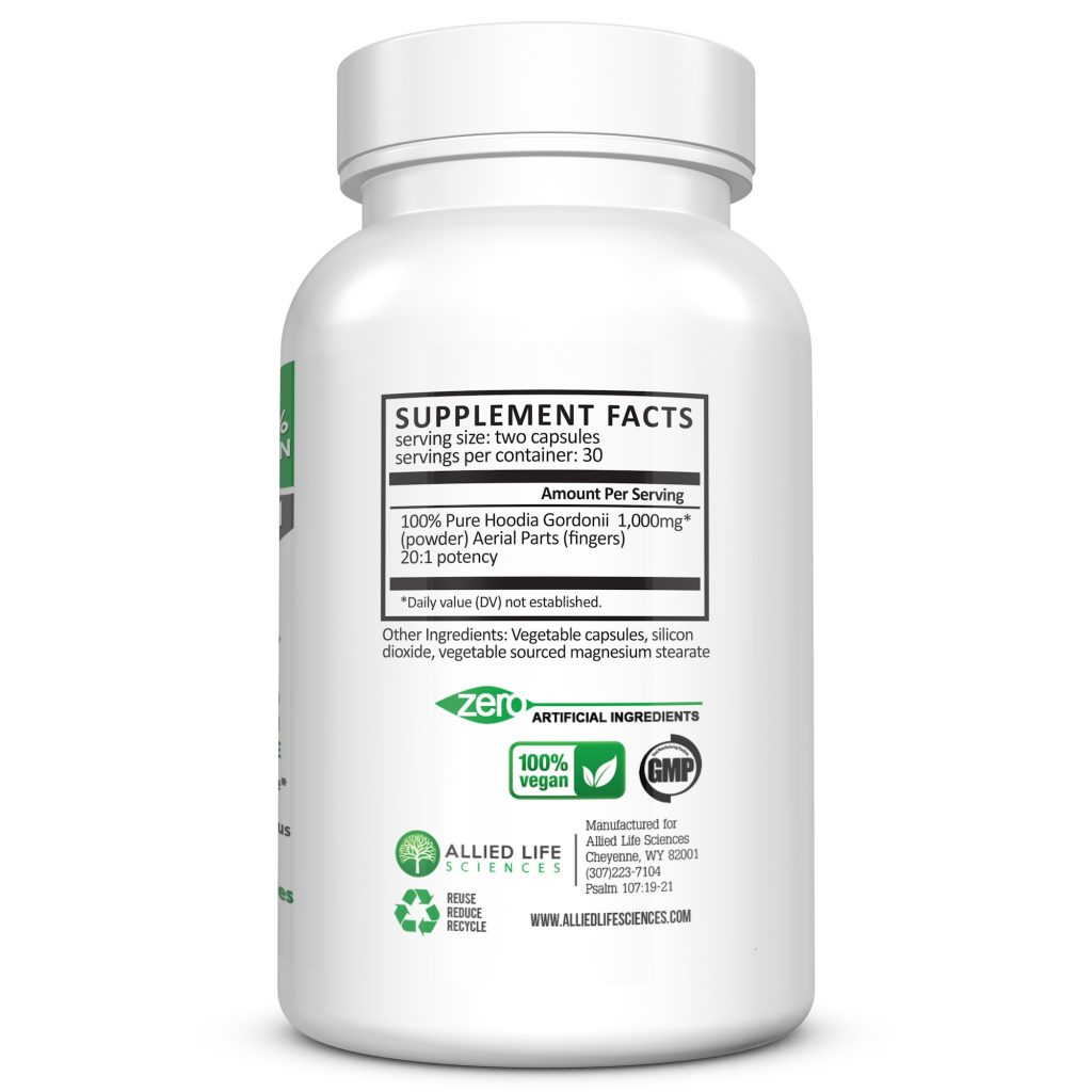 Hoodia Gordonii – Natural Vegan Appetite Suppressant Pills | Allied ...